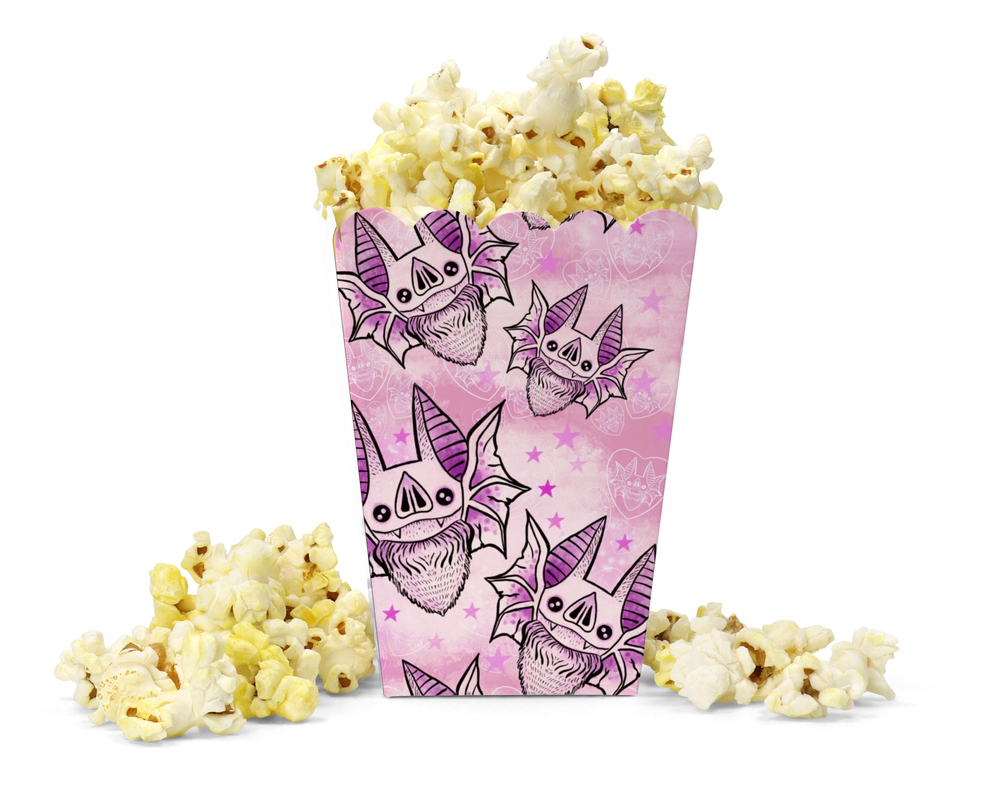 PRINTABLE Popcorn Box-movie Night-printable Snack Box-spooky Printables ...