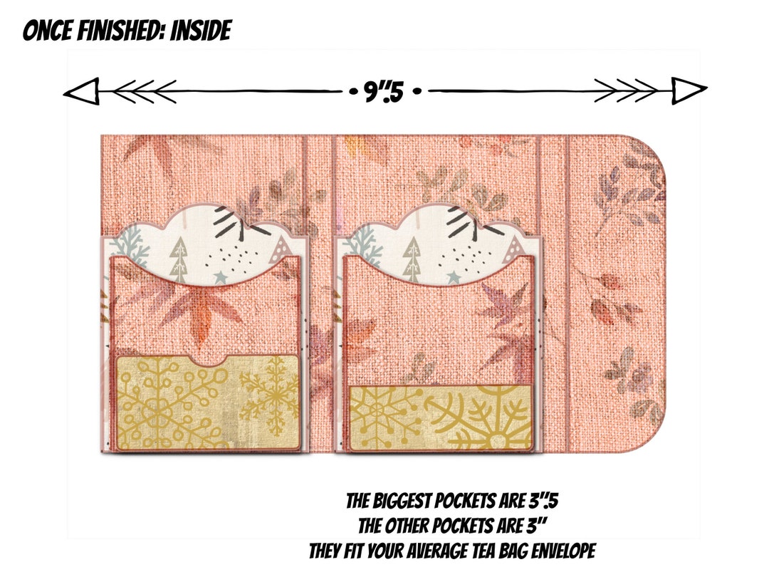 PRINTABLE Winterland Rustic Junk Journal-tea Bag Holder-tea Wallet-tea ...