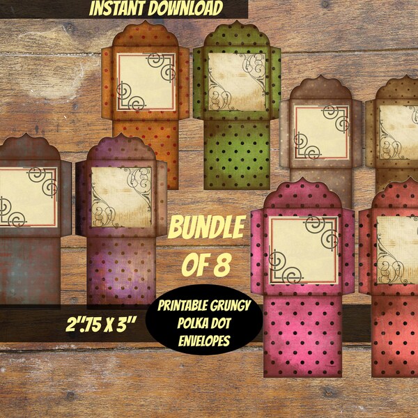 Polka Dot Envelopes - Etsy