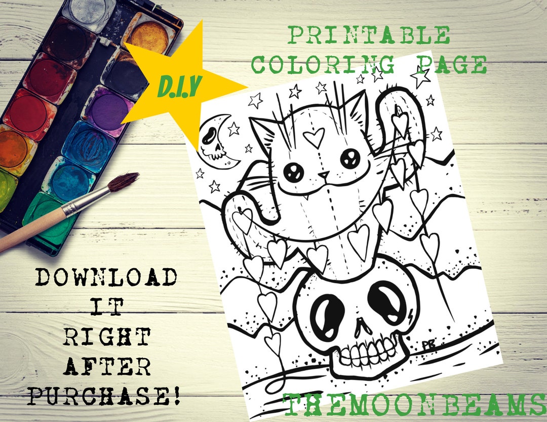 PRINTABLE Single Coloring Page-printable-digital File - Etsy