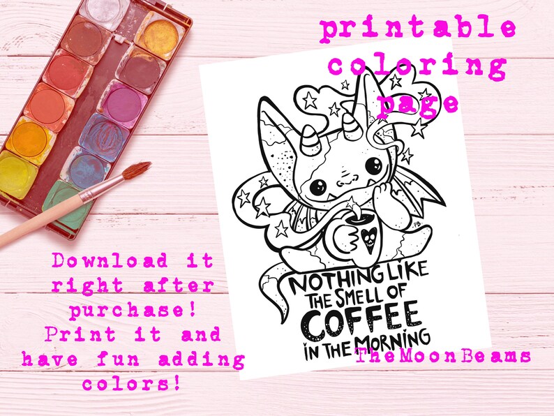 PRINTABLE Single Coloring Page-printable-digital File - Etsy