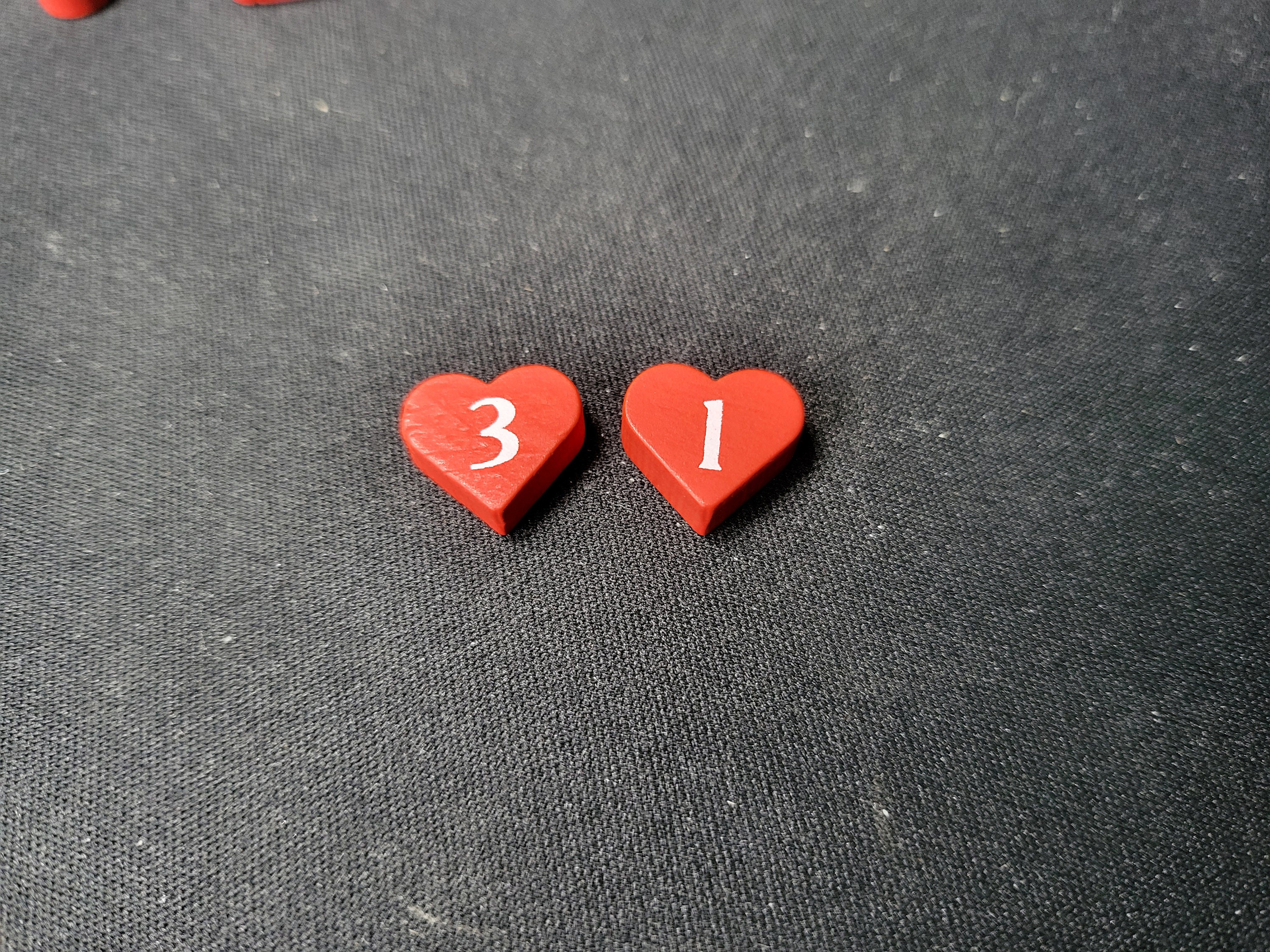 Health Counters for Lcgs and RPG Games. Twenty Wood, Two-sided HP ...