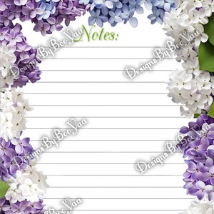 Lilac Notes V1 Lined - Etsy