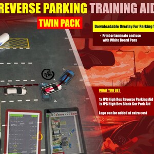 Driving Instructor Teaching Aid TWIN PACK - Reverse Bay Parking Tuition ...