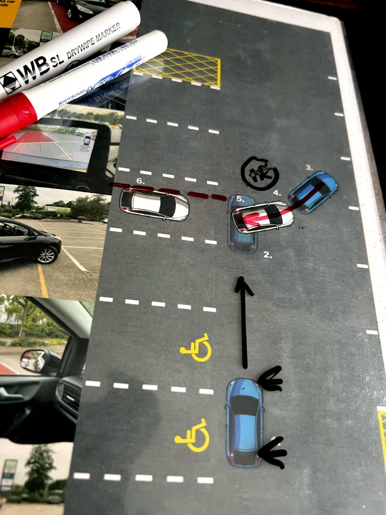 Driving Instructor Teaching Aid TWIN PACK - Reverse Bay Parking Tuition ...