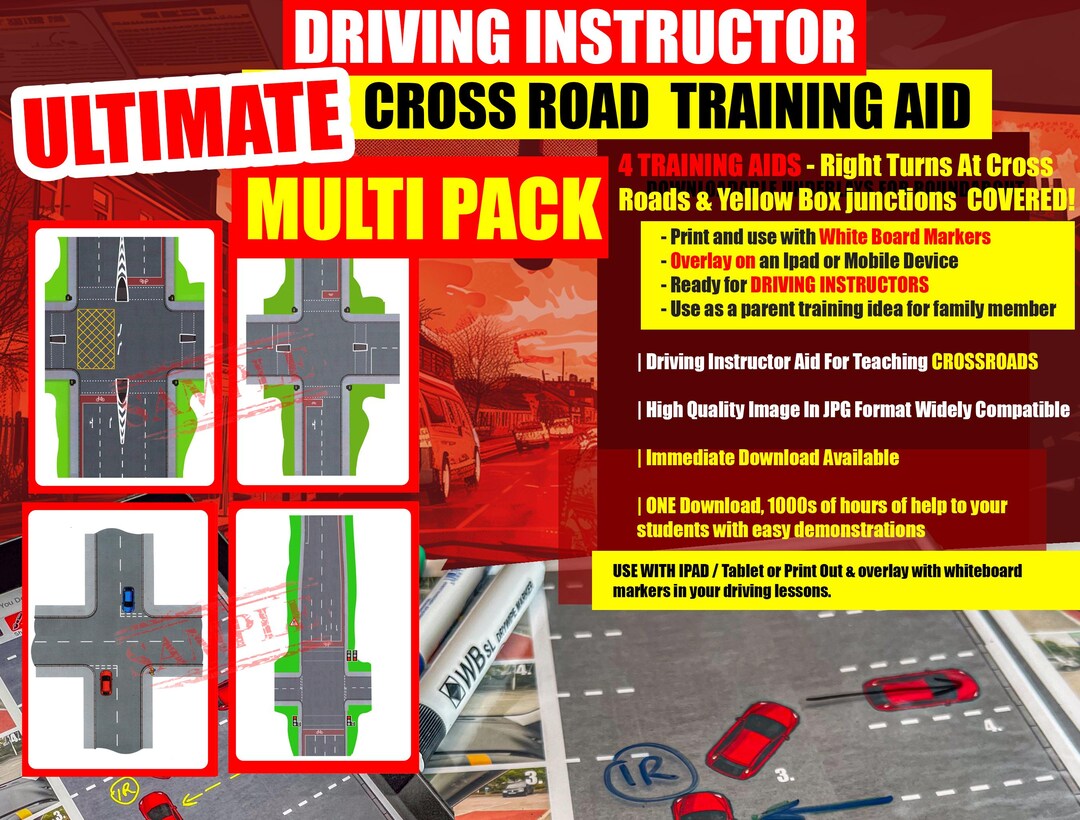 ULTIMATE Crossroads Driving Instructor Teaching Aid - Yellow Box ...