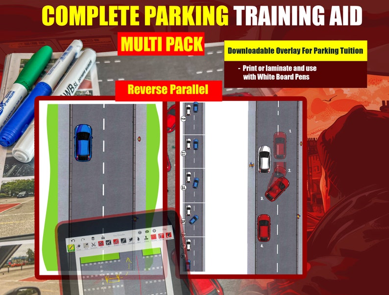 ULTIMATE Driving Instructor Parking Aid - Forward & Reverse Bay Parking ...