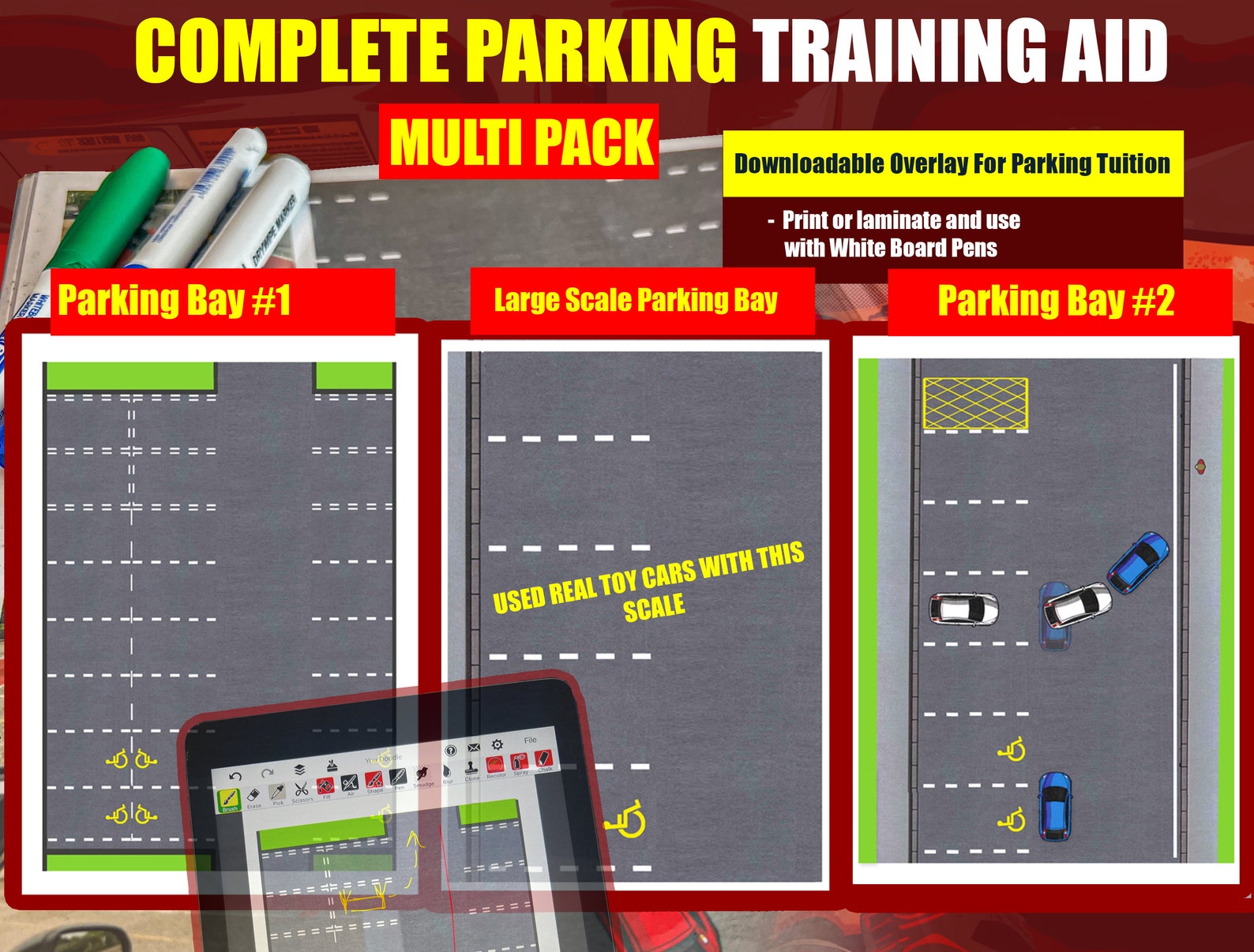 ULTIMATE Parking Driving Instructor Teaching Aid - Forward Reverse Bay ...