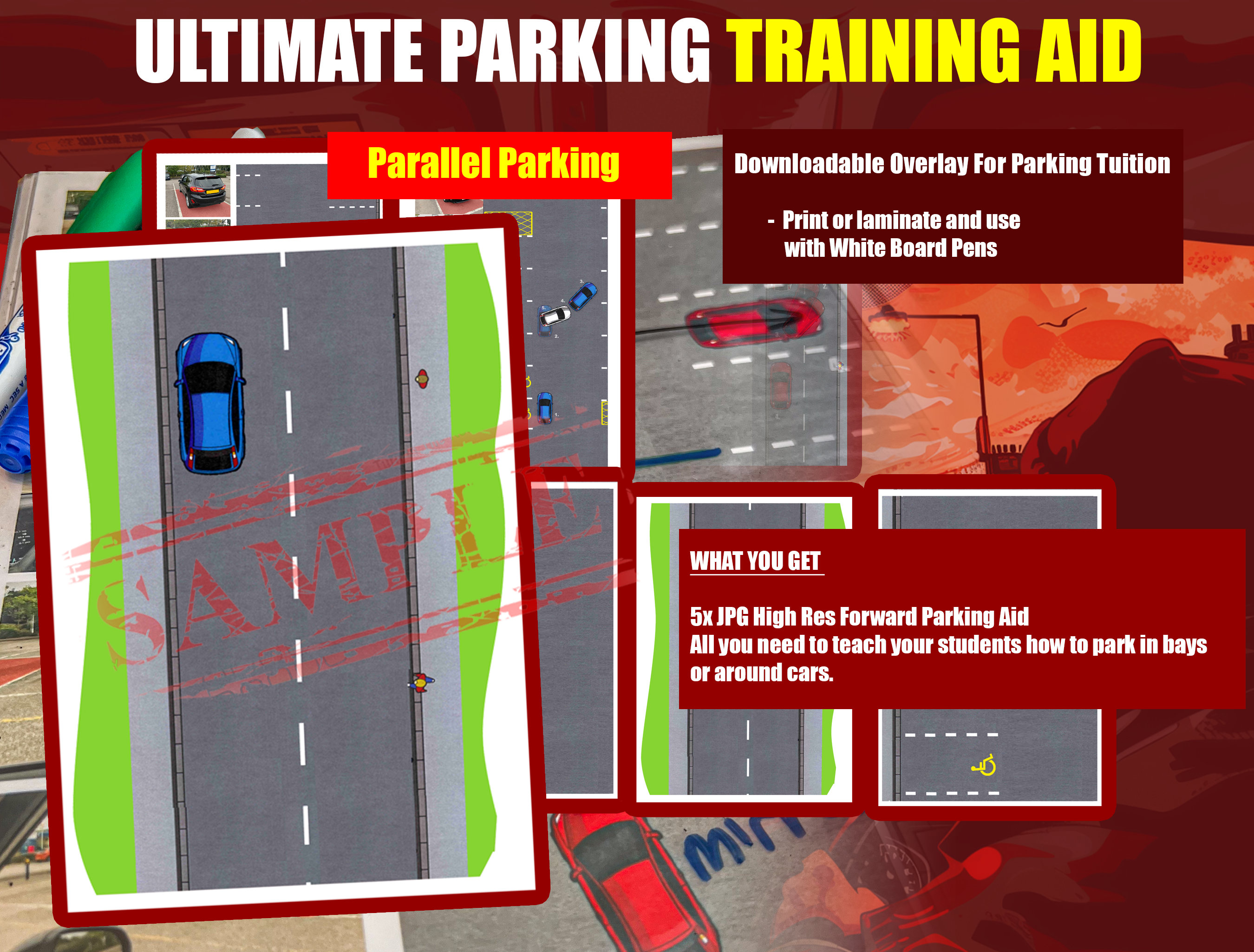 ULTIMATE Driving Instructor Parking Aid - Forward & Reverse Bay Parking ...