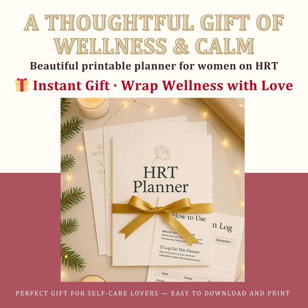 Menopause Planner and Symptom Tracker | HRT Wellness Journal for Women ...