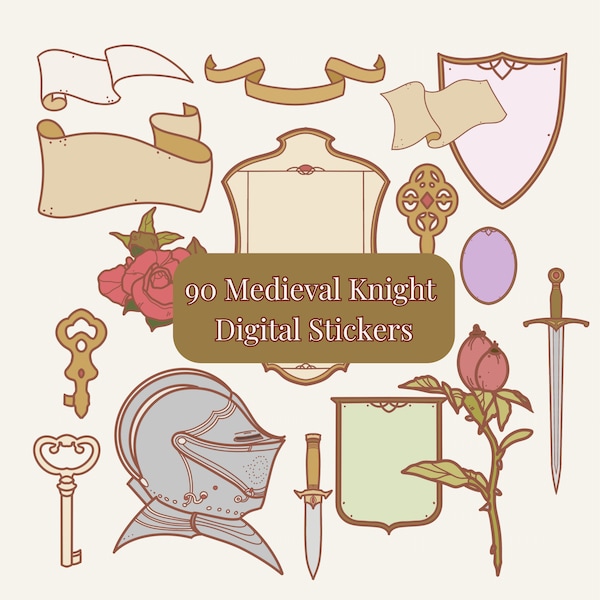 Fantasy Medieval Stickers - Etsy