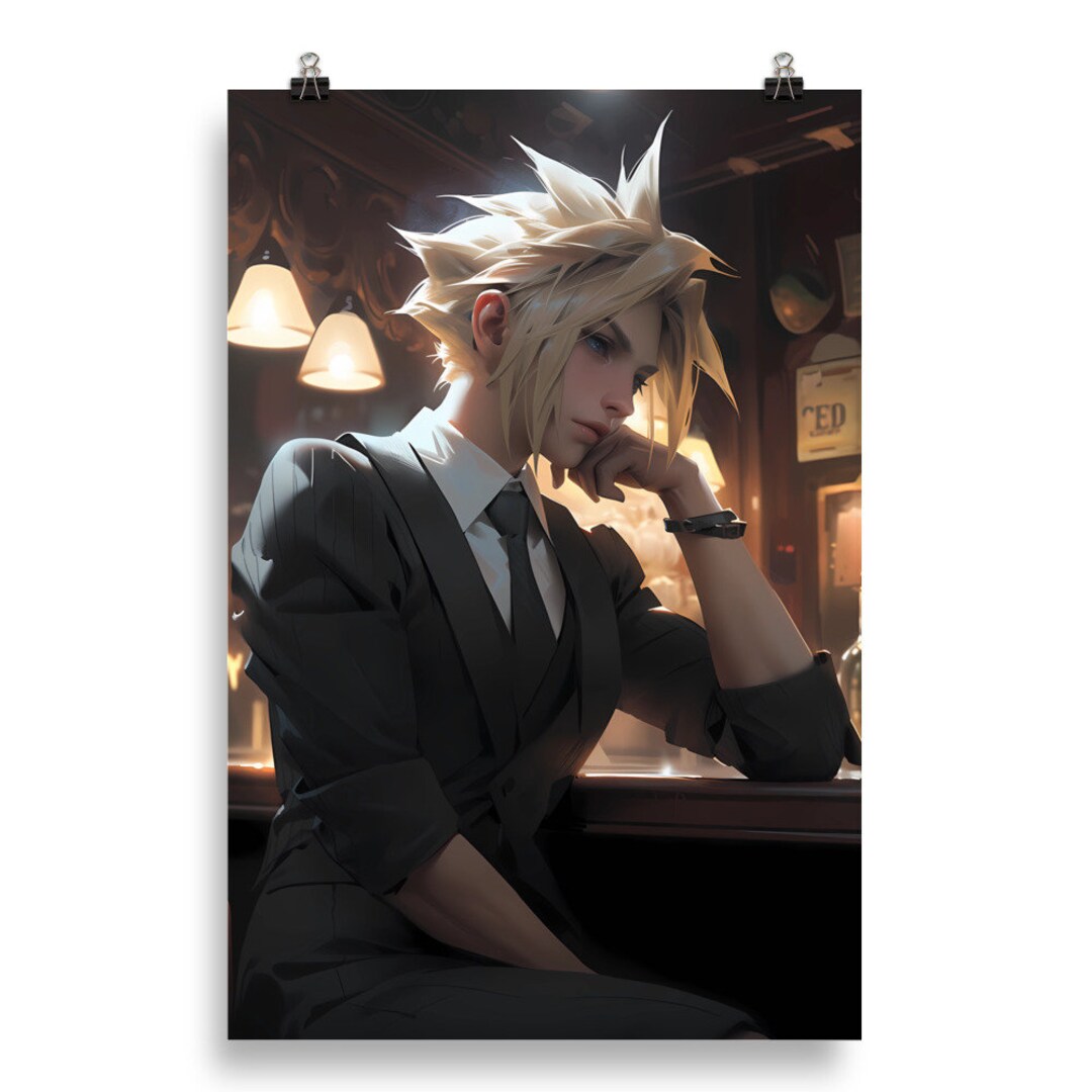 Cloud Strife in a Suit - Etsy