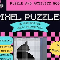 Printable Nonogram Puzzle - Medium - Etsy