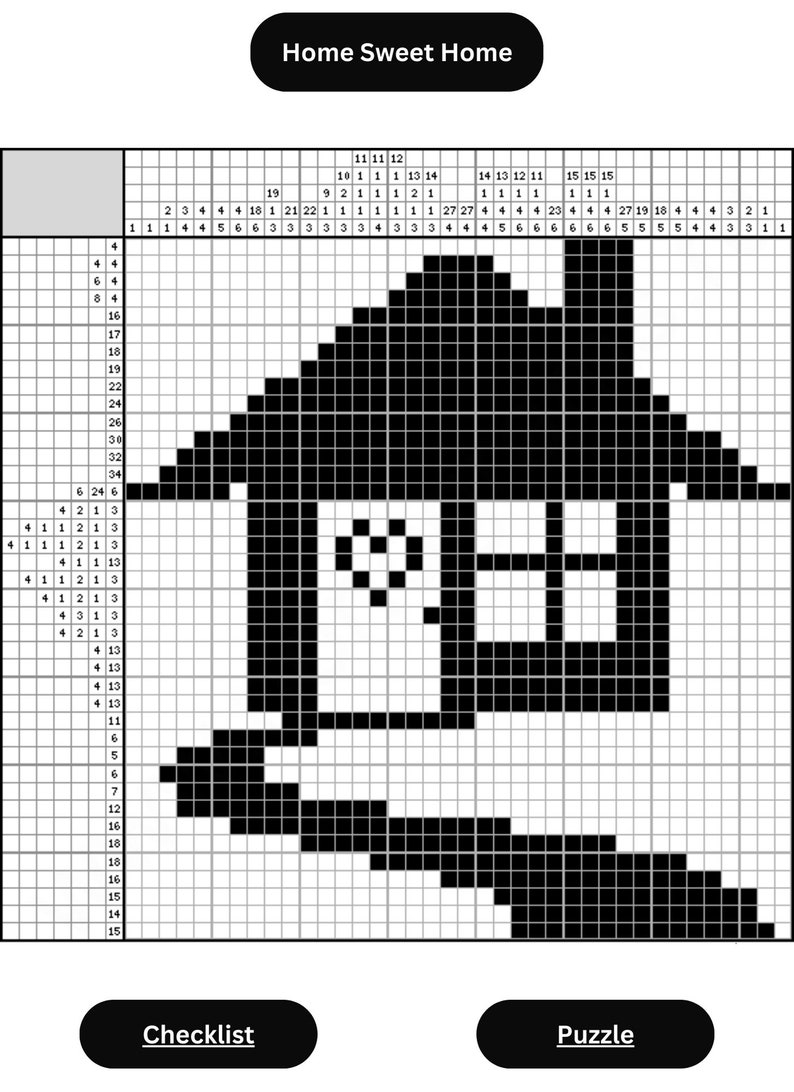 50 Intermediate Nonogram | Picross | Griddlers | Pixel Puzzle ...