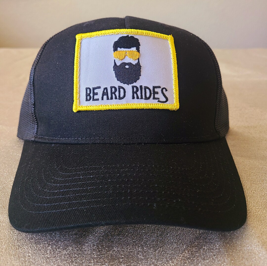 Beard Rides Curved Bill Trucker Hat - Etsy