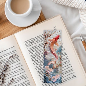 20 Embroidered Koi Fish Bookmark Bundle, Sublimation Design, Embroidery ...