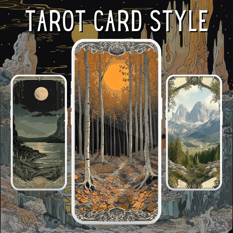 20 Tarot Card Landscape Wallpaper Bundle Tarot Themed Style 4K ...