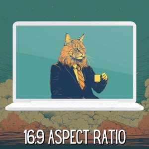12 Retro Vintage Cats Wallpaper Bundle Landscape Wallpaper Desktop ...
