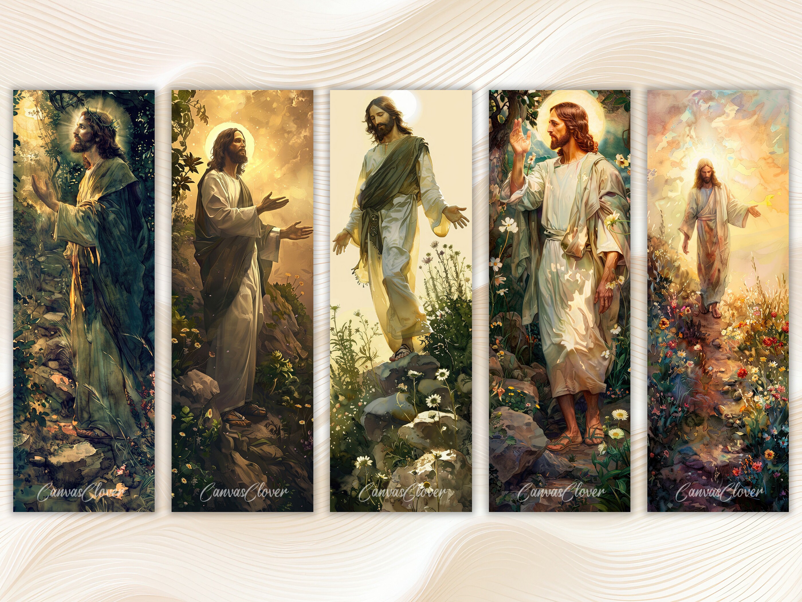 20 Jesus Christ Bookmark Bundle, Sublimation Design, Religious ...