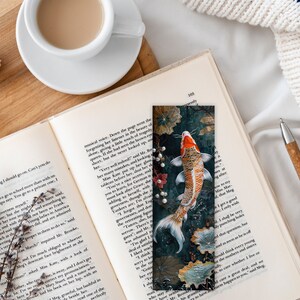 20 Embroidered Koi Fish Bookmark Bundle, Sublimation Design, Embroidery ...