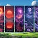 20 Alien Planet Scenes Bookmark Bundle, Sublimation Design, Science ...
