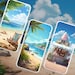 12 Summer Beach Wallpaper Bundle, Ocean Wallpaper, Desktop Wallpaper ...