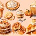 Pumpkin Spice Treats Watercolor Clipart Bundle - 77 PNG Images, Instant ...