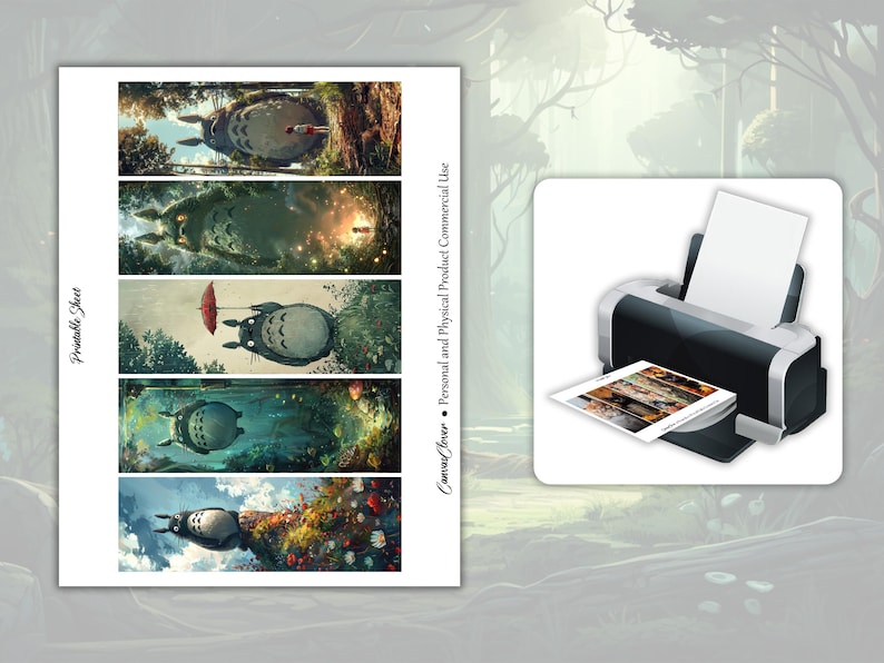Studio Ghibli Bookmarks, Fantasy Art Prints (digital Download) - Etsy