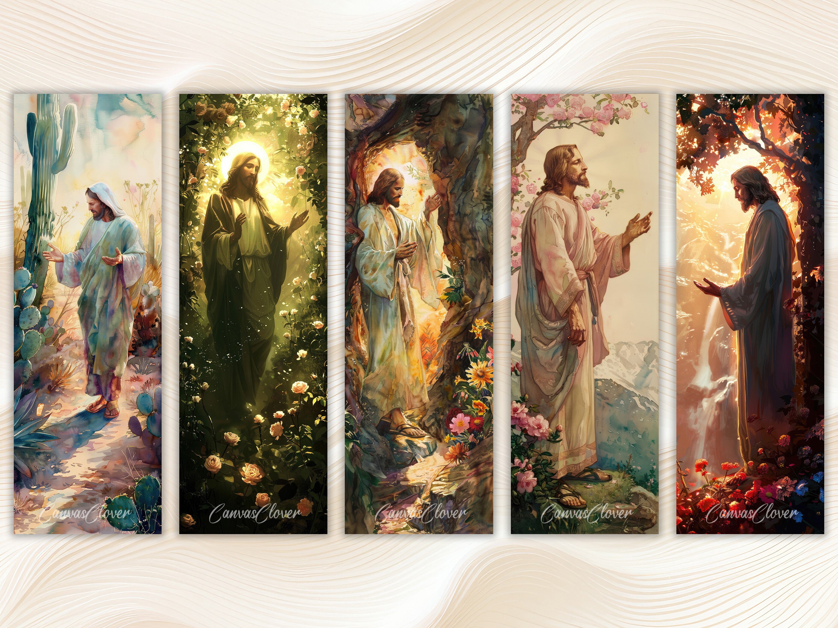 20 Jesus Christ Bookmark Bundle, Sublimation Design, Religious ...