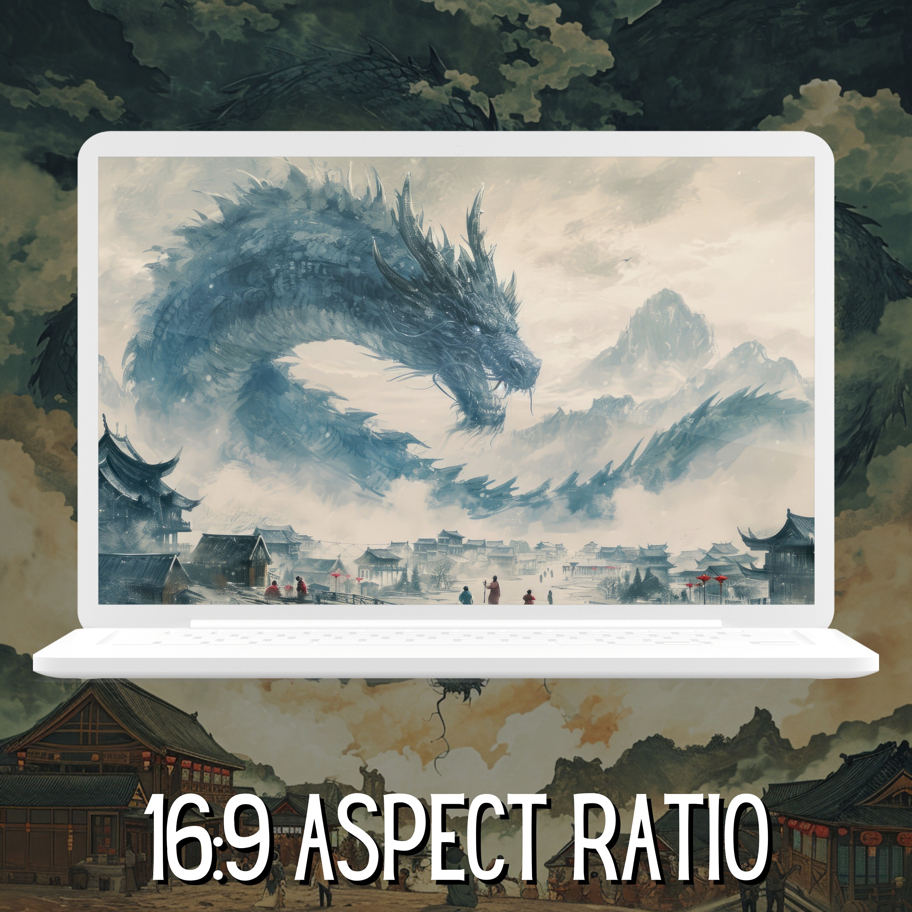 12 Chinese Dragon Wallpaper Bundle Fantasy Wallpaper Desktop 4K ...
