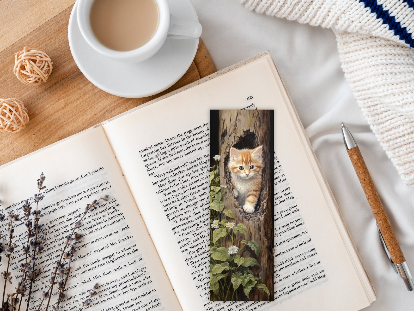 20 Cute Kitten Printable Bookmark Bundle, Sublimation Design ...