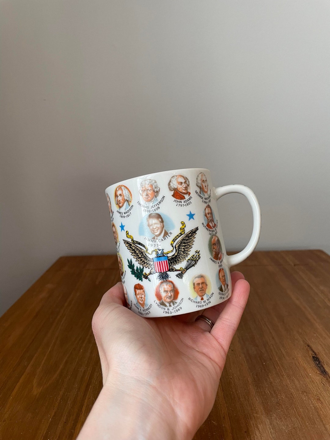 Vintage 1977 Jimmy Carter Presidents Collectible Mug - Etsy