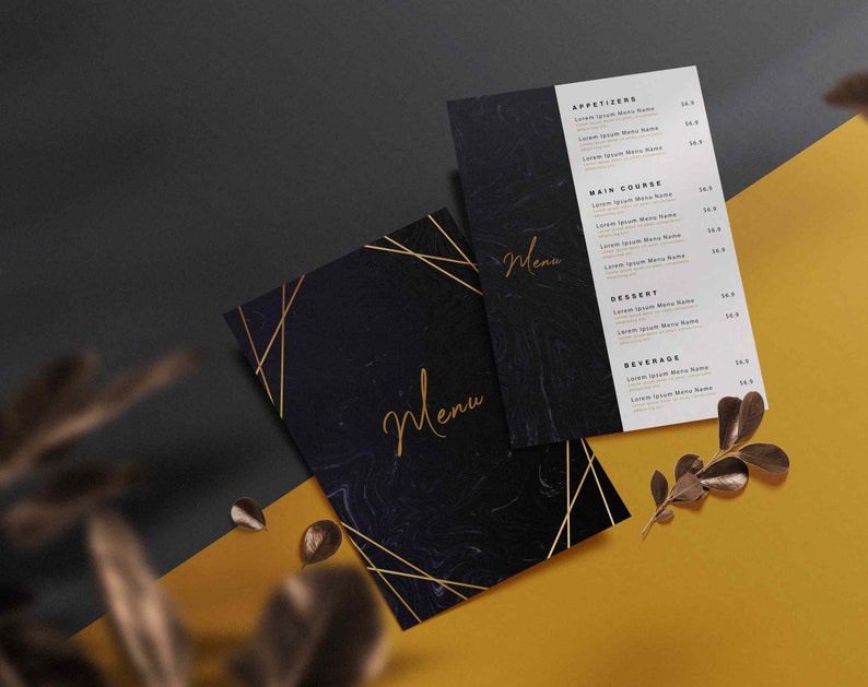 Restaurant Menu Template, Drink Menu Template, Editable Bar Menu, Cafe ...