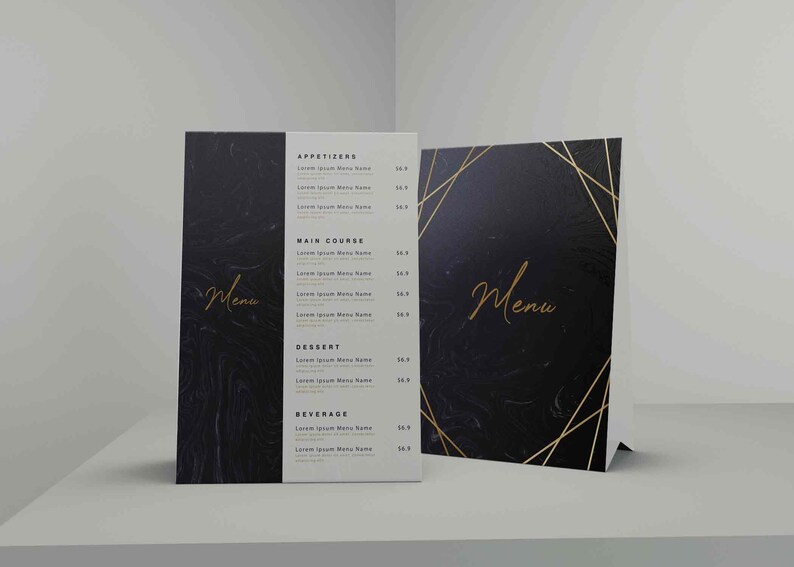 Restaurant Menu Template, Drink Menu Template, Editable Bar Menu, Cafe ...
