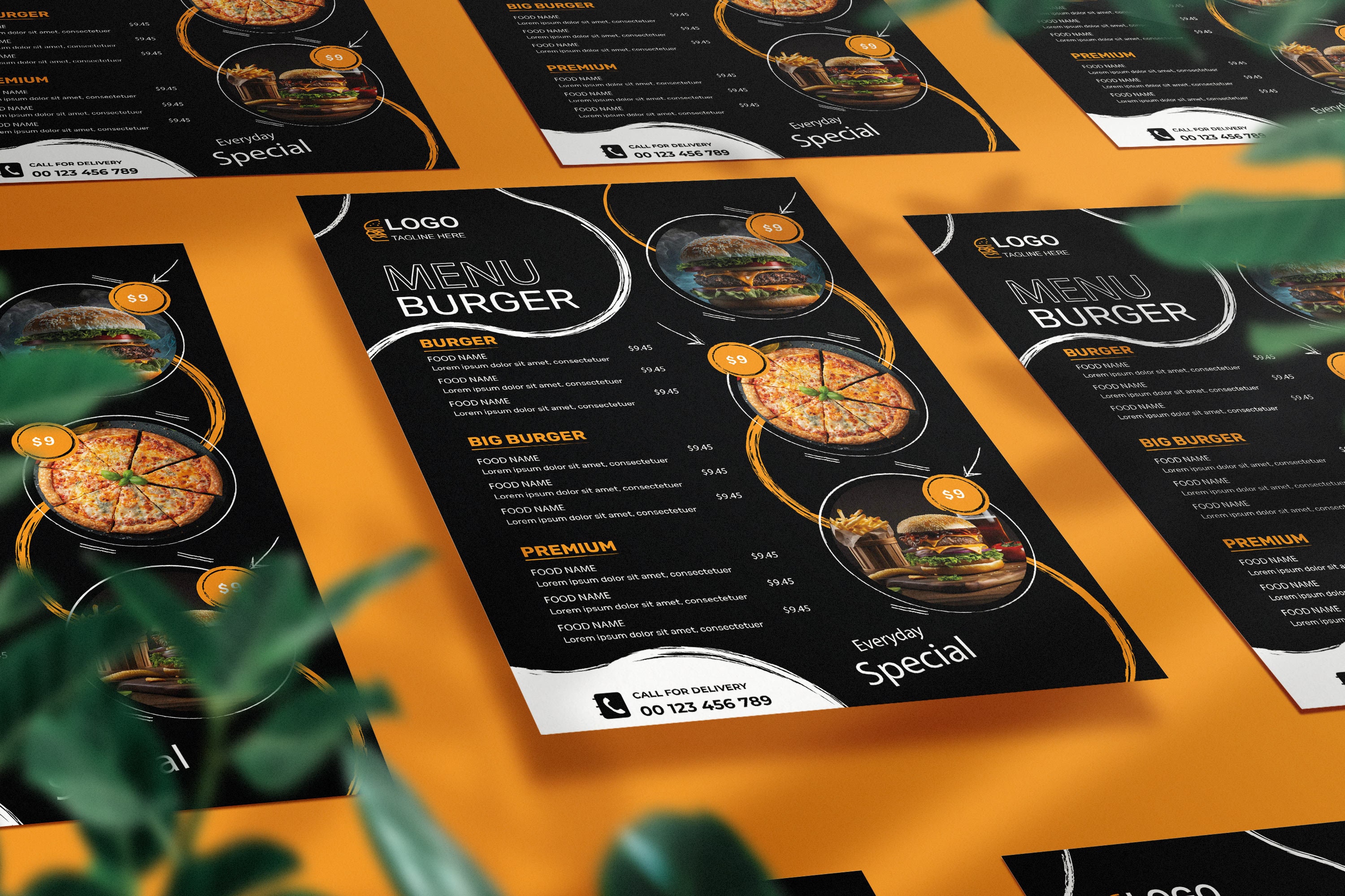 Restaurant Menu Template, Food Menu Template, Editable Restaurant Food ...