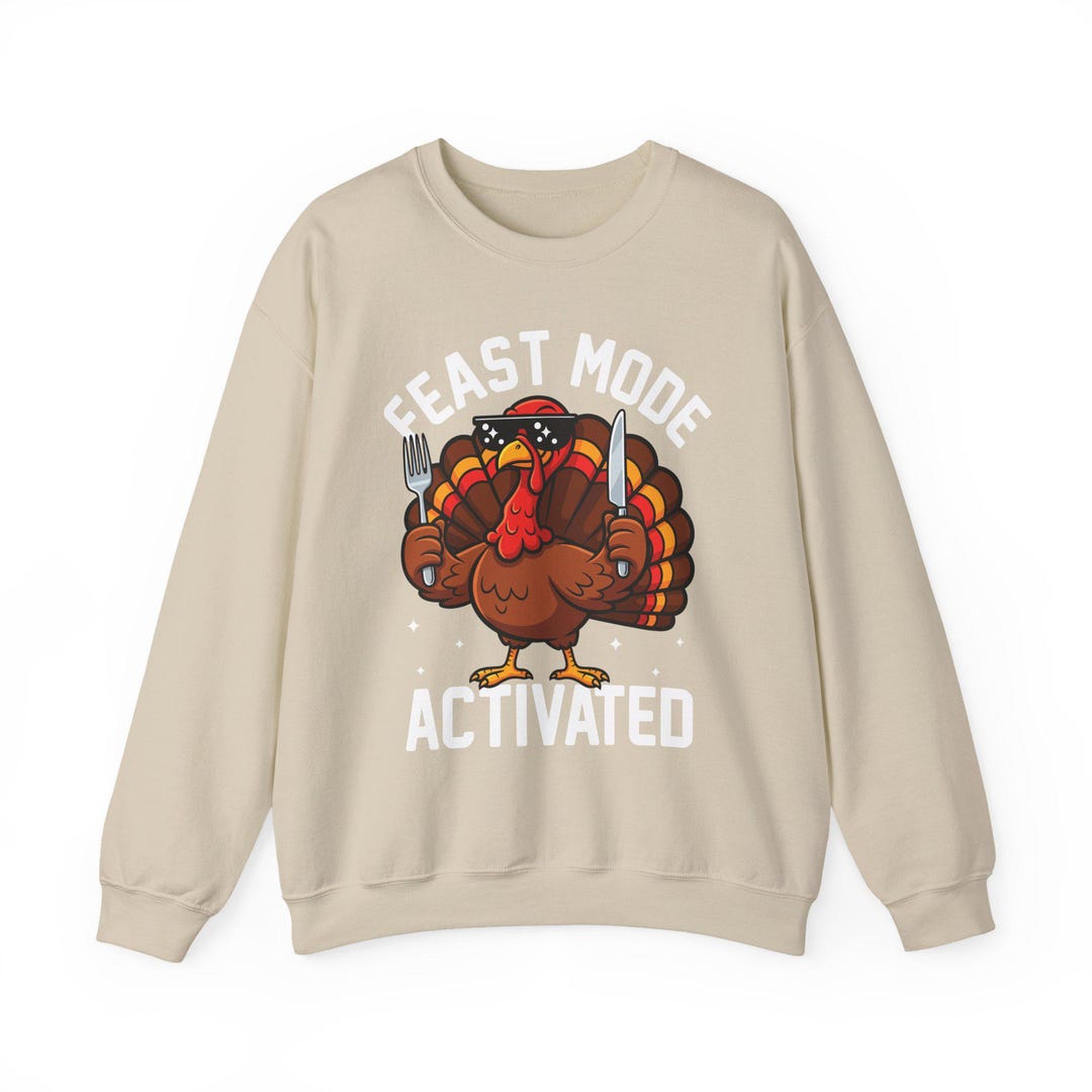 Thanksgiving Turkey Sweatshirt, Cozy Fall Crewneck, Unisex Gift ...