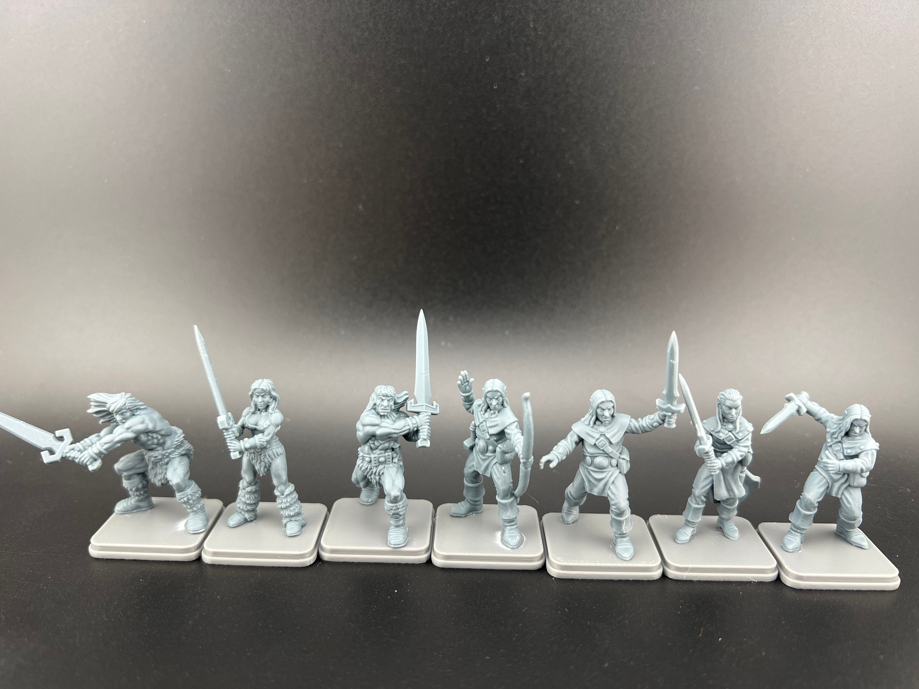 Heroquest Alternate Pose and Gender Hero Set Classic Scale Custom ...