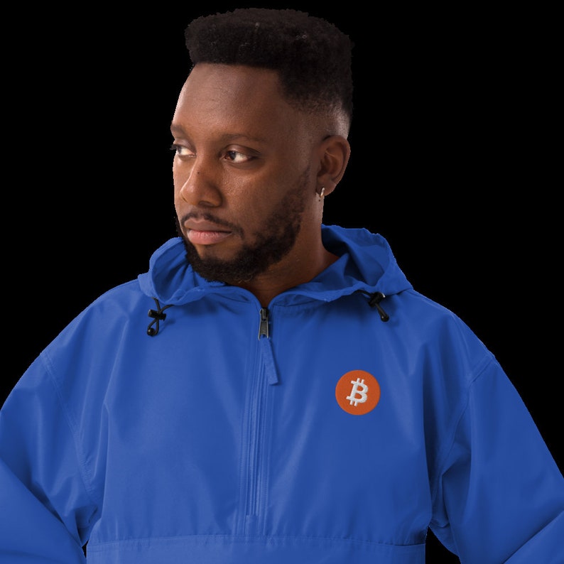 Champion Packable Jacket - the Digital Gold Fan - Bitcoin - Etsy