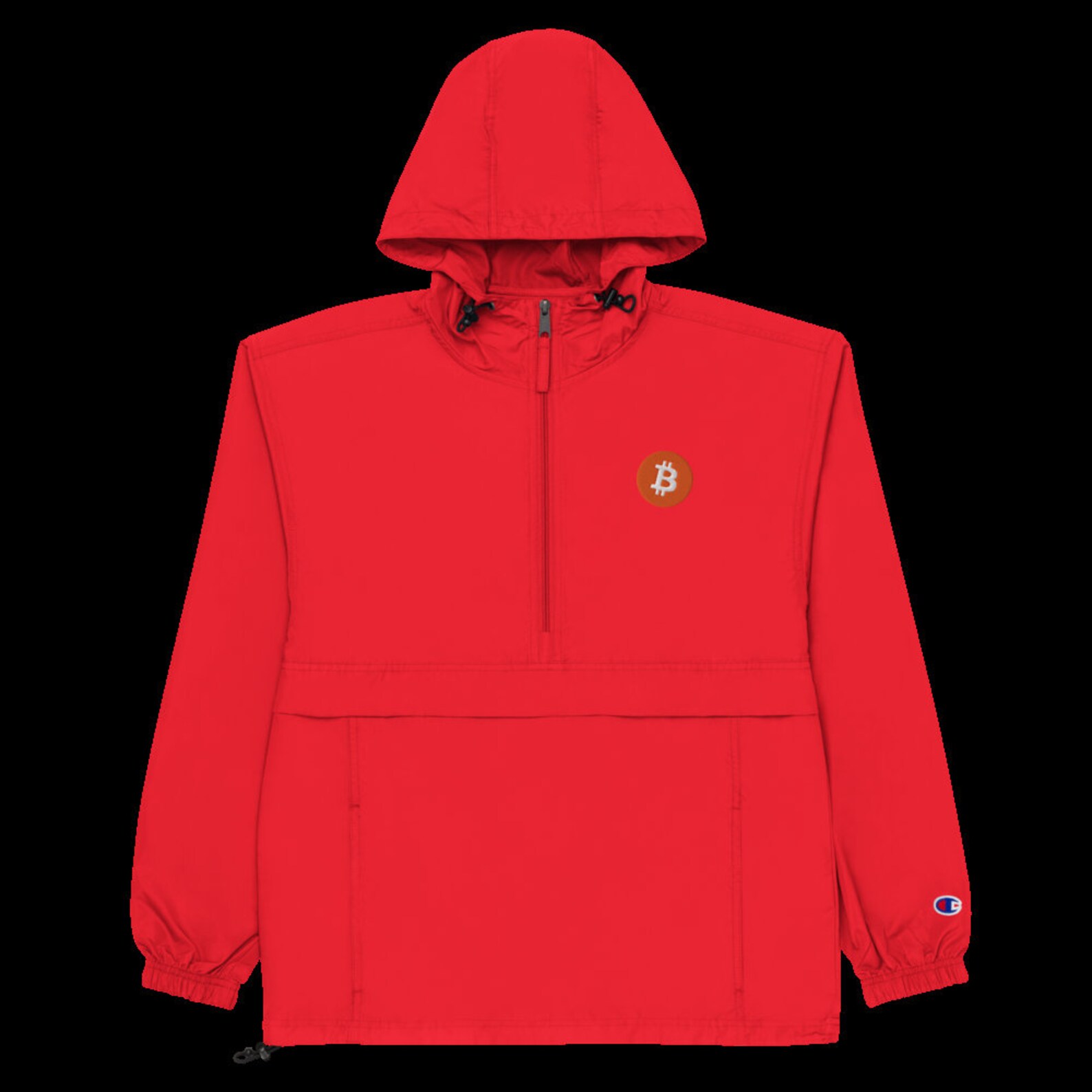 Champion Packable Jacket - the Digital Gold Fan - Bitcoin - Etsy