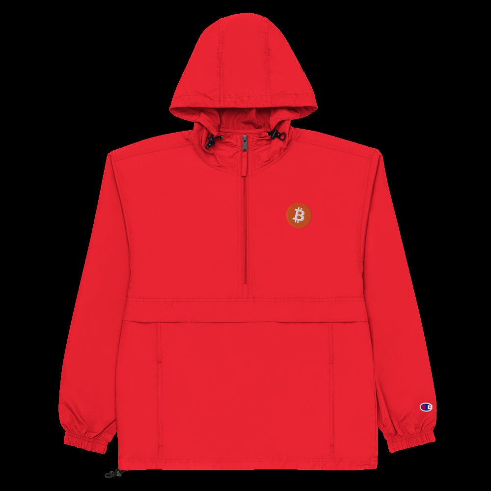 Champion Packable Jacket - the Digital Gold Fan - Bitcoin - Etsy
