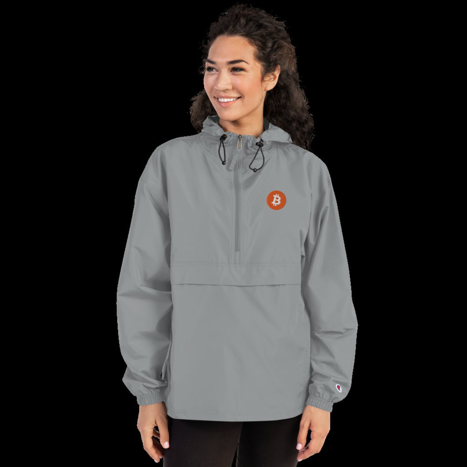 Champion Packable Jacket - the Digital Gold Fan - Bitcoin - Etsy