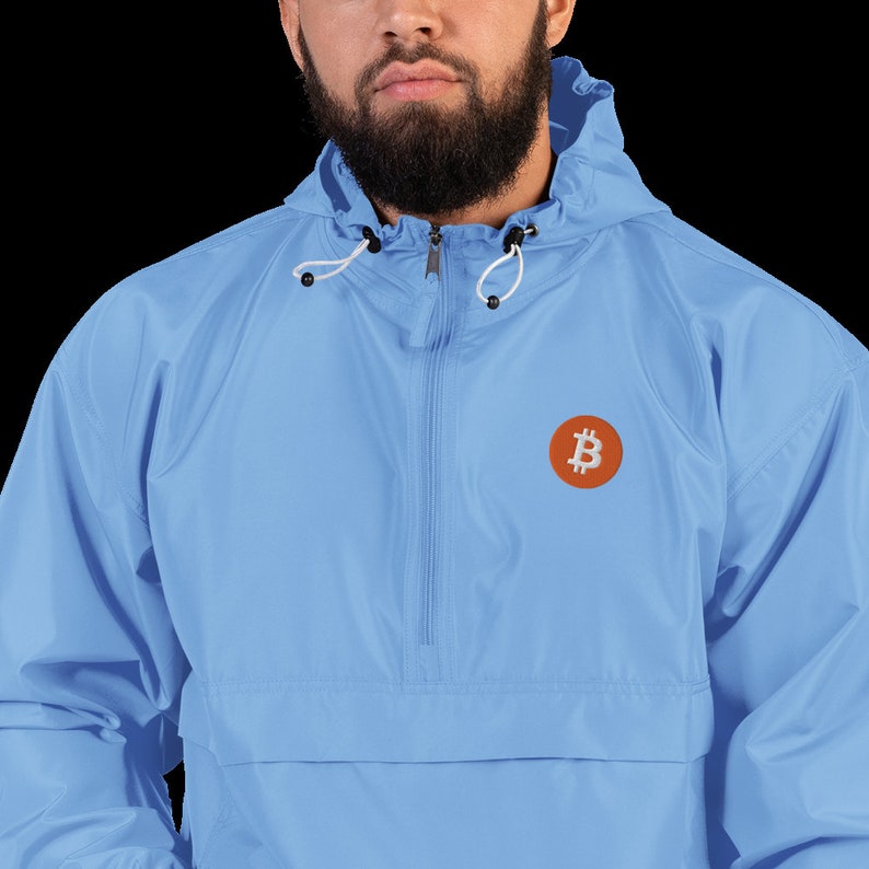 Champion Packable Jacket - the Digital Gold Fan - Bitcoin - Etsy