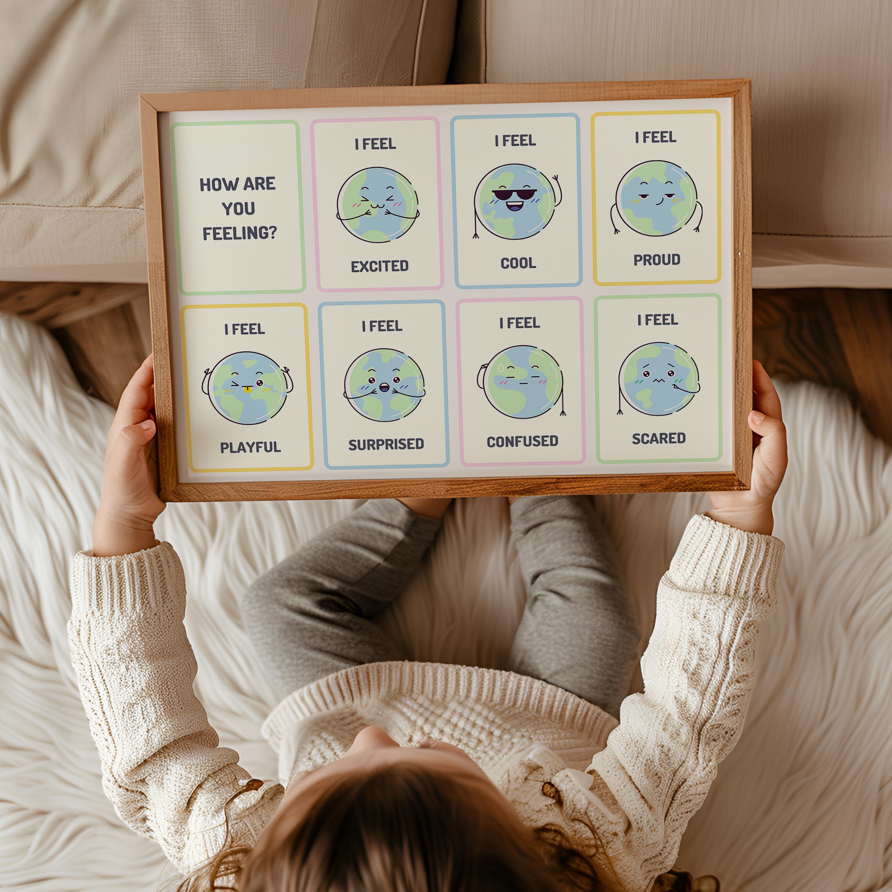 Emotions-themed Nursery Wall Art, Feelings and Social Emotional ...