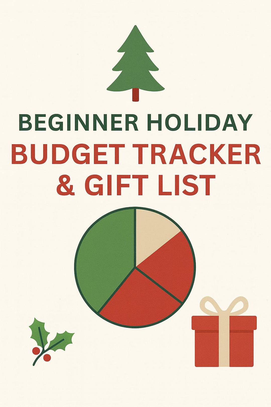 Beginner Holiday Budget Tracker | Christmas Gift List | Monthly Budget ...