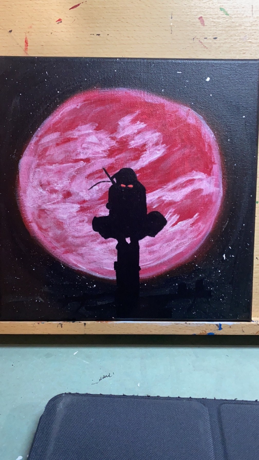 Itachi Moonlight Painting From Anime Naruto - Etsy