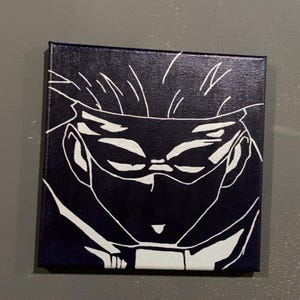 Gojo Saturo Wall Art Painting From Jujutsu Kaisen - Etsy