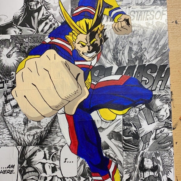 All Might Manga Art - Etsy