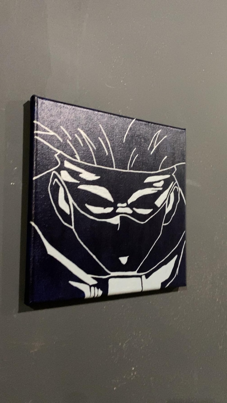 Gojo Saturo Wall Art Painting From Jujutsu Kaisen - Etsy