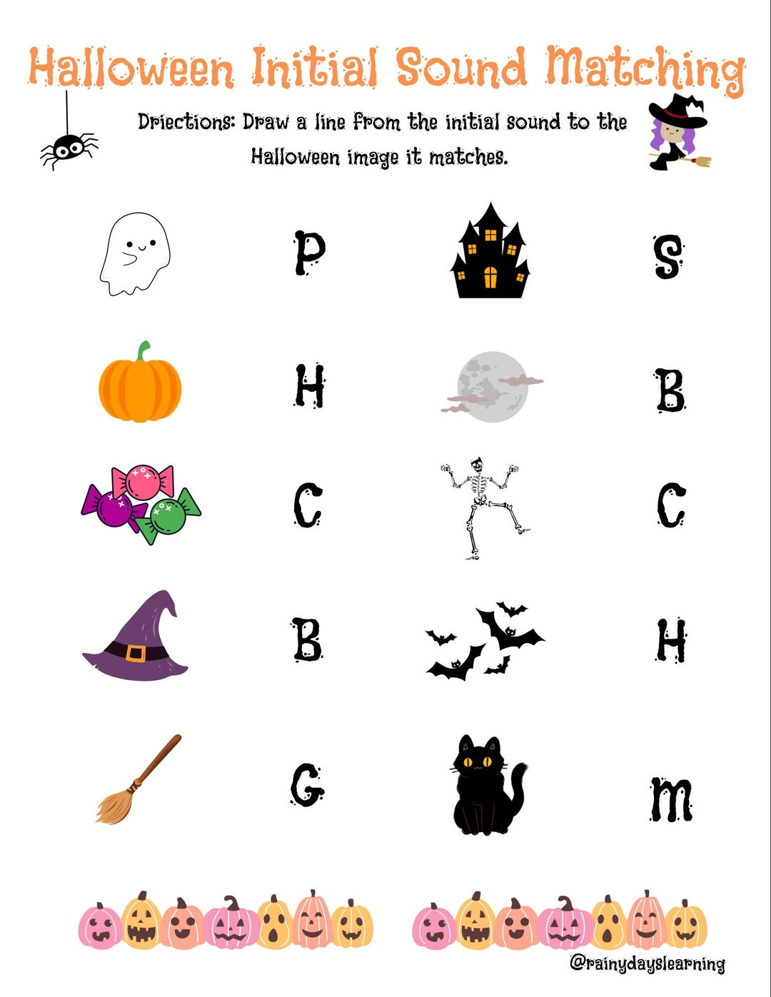 Pre K and Kindergarten Halloween Activities - Etsy