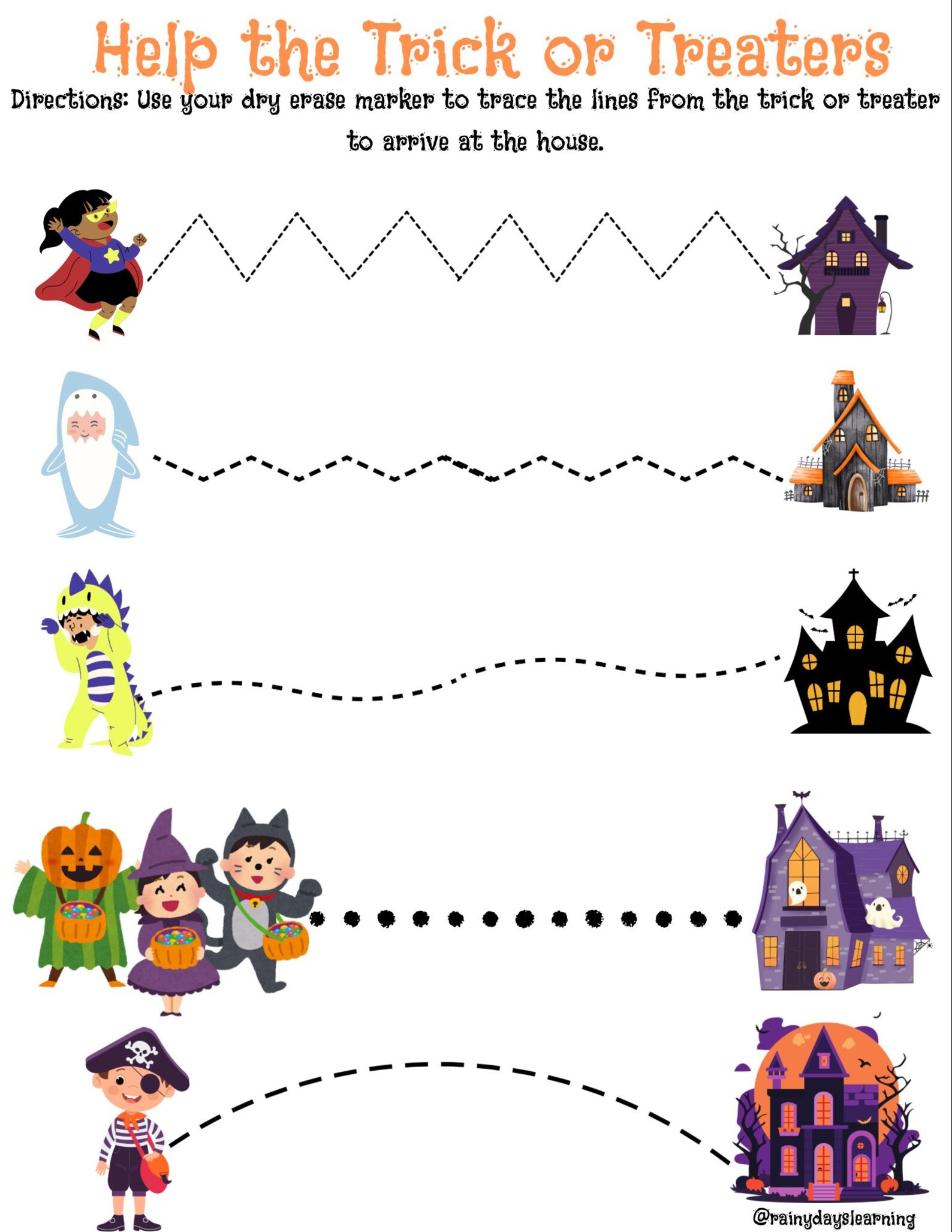 Halloween Activities for Kids (digital Download) Preschool to Early ...